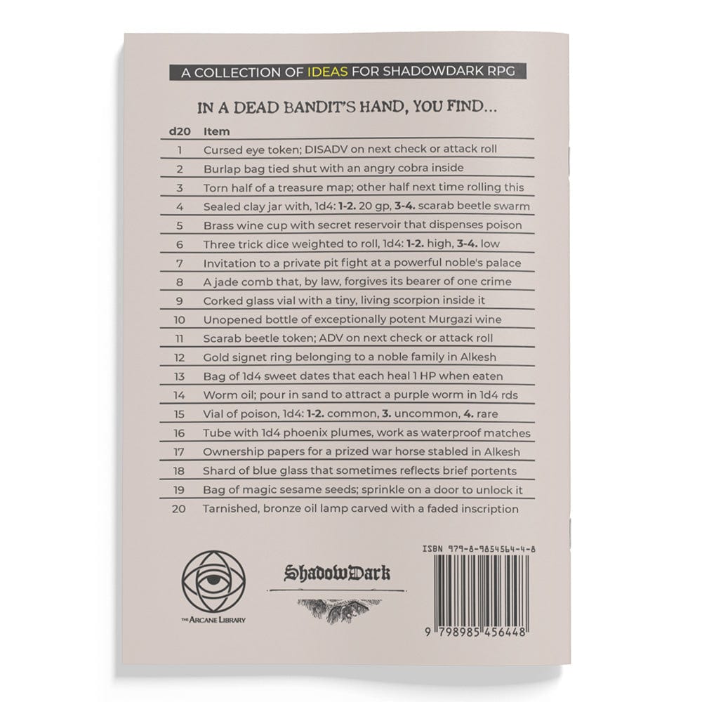 Cursed Scroll Zines for Shadowdark RPG - The Arcane Library