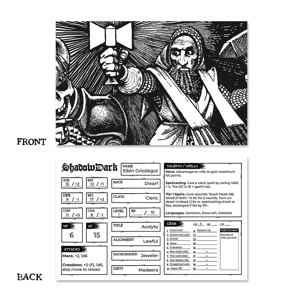 Shadowdark RPG Quickstart Set (Print + PDF) - The Arcane Library