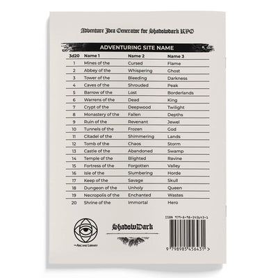 Shadowdark RPG Quickstart Set (Print + PDF) - The Arcane Library