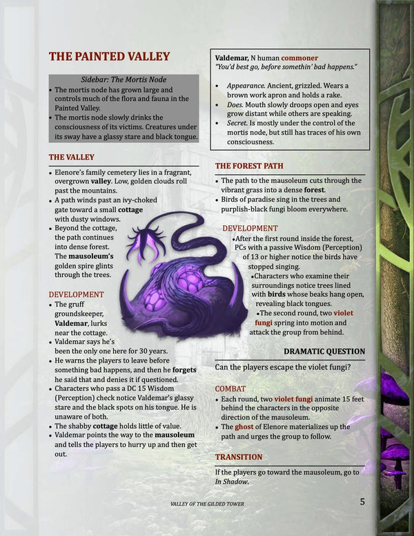 Valley of the Gilded Tower, 2nd-Level One Shot (5E - PDF) - The Arcane ...