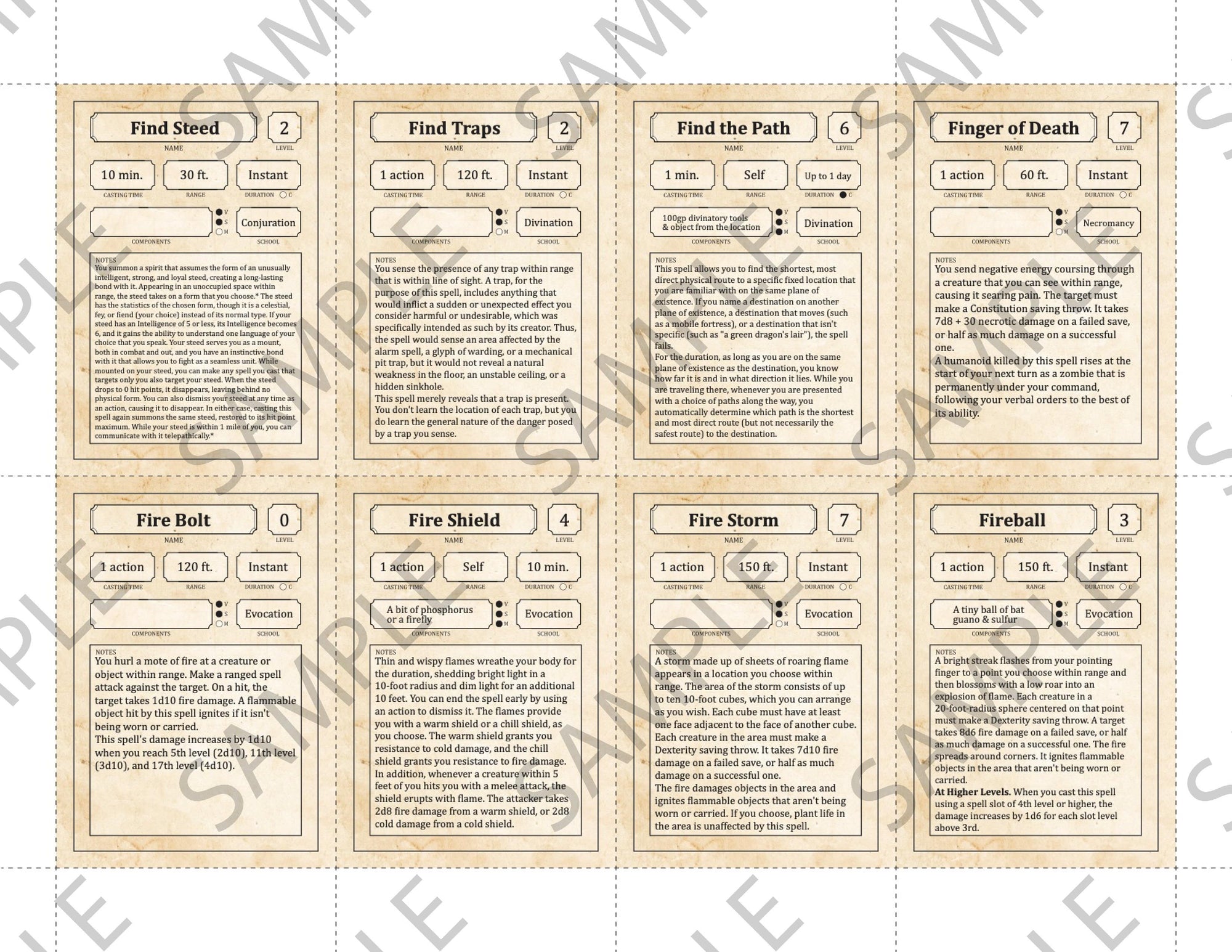 Combat Cards - The Arcane Library